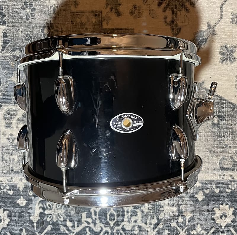 Slingerland 12” Rack Tom 70s Black | Reverb
