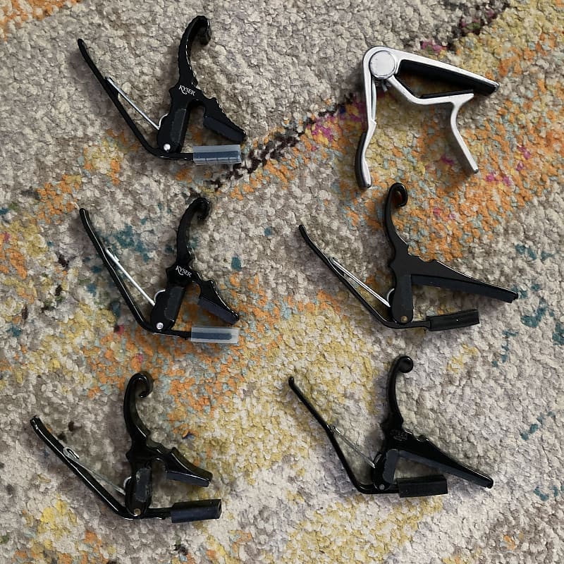 Kyser & Dunlop capo lot, 3 full size 3 cut capo (6 capos), | Reverb