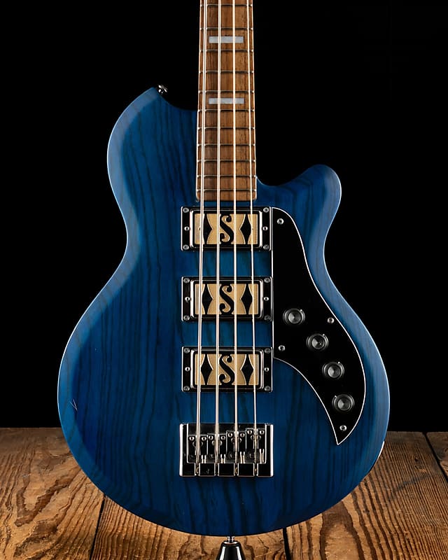 Supro Huntington Bass III - Trans Blue | Reverb