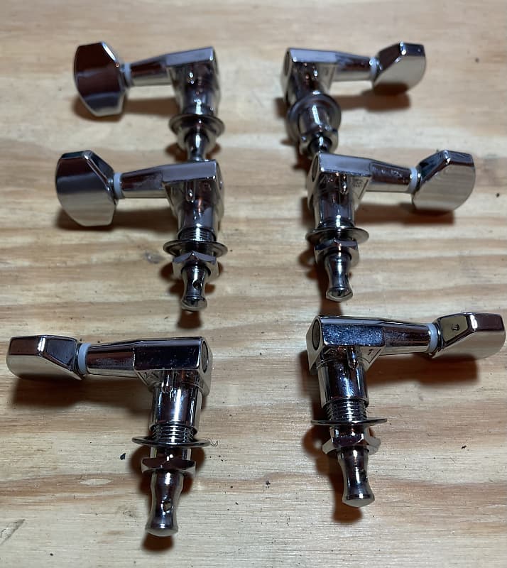 Gibson* 3x3 Mini Button Guitar Tuners 2017 Chrome | Reverb