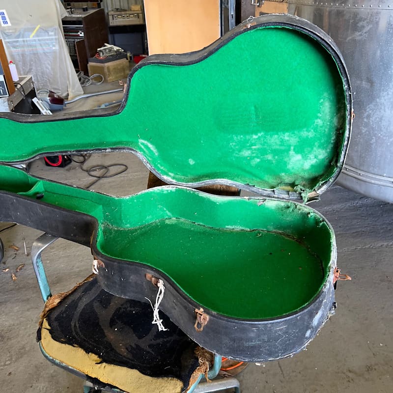 Vintage 1950s 1960s Hofner Green Lined Guitar Hard Case OHSC | Reverb