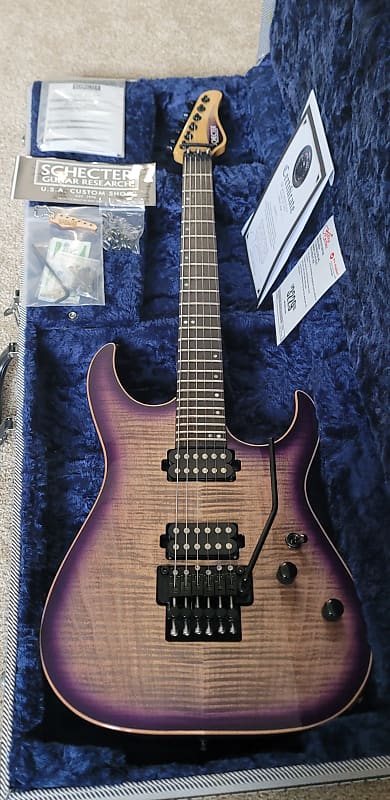 Schecter USA Sunset 24 FR Violet Ice 2021 - Violet Ice | Reverb