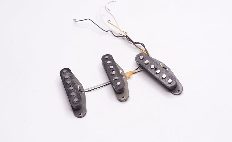 1979-1980 Vintage Set of Fender Stratocaster Pickups Gray | Reverb