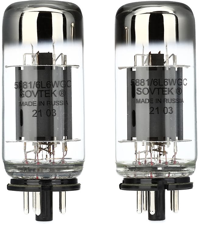 Sovtek 5881/6L6WGC Power Tubes - Matched Duet (2-pack) Bundle | Reverb