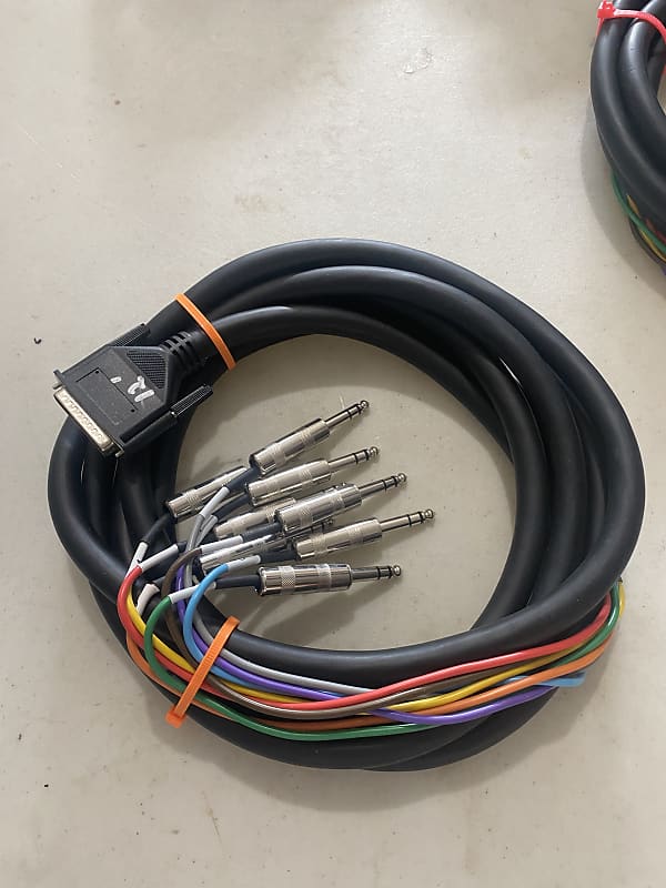 12ft db 25 to 1/4 TRS 12 foot. high quality, TRS 8pair | Reverb