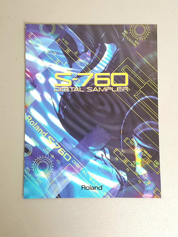 Roland S-760 Digital Sampler - Original Brochure | Reverb