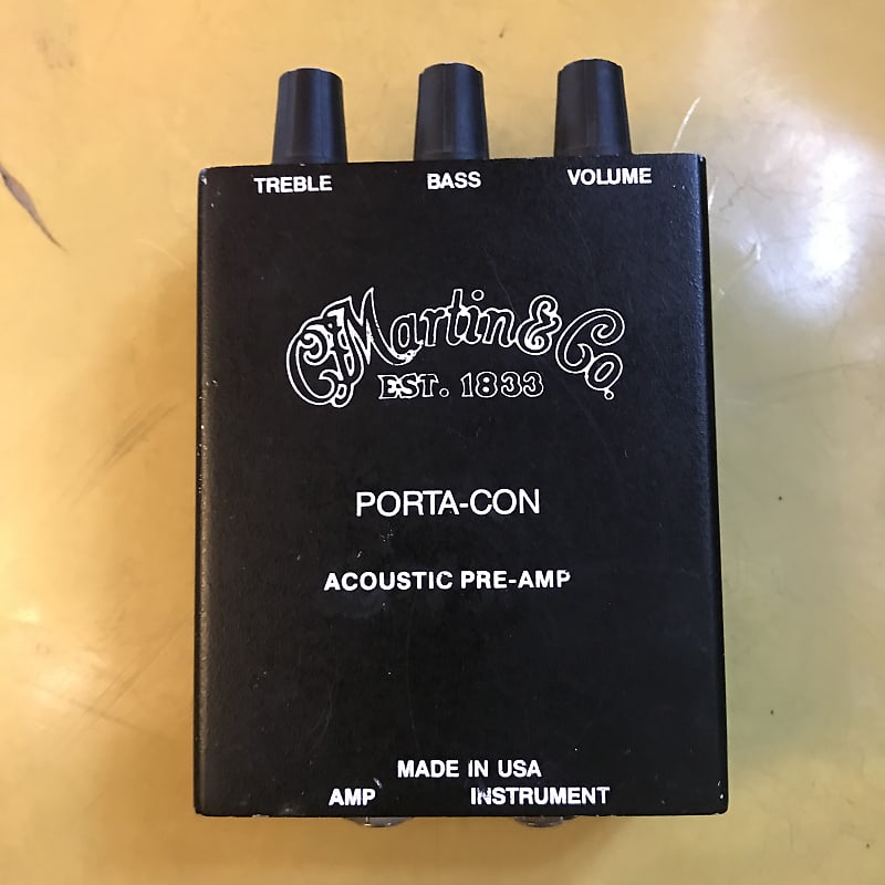 Martin Porta-Con Acoustic Pre-Amp Black | Reverb