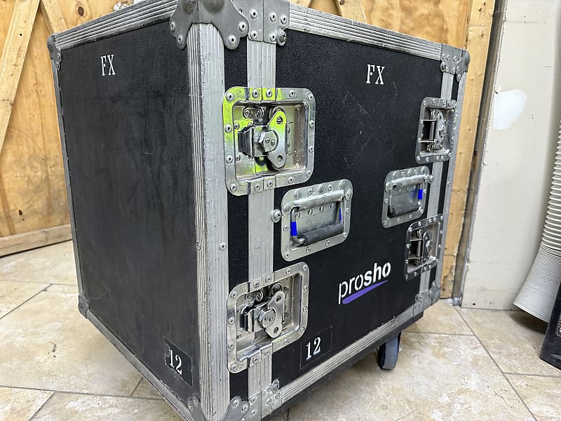 12 Space ATA Amp Rack w/4" Inch Locking Casters & Recessed | Reverb