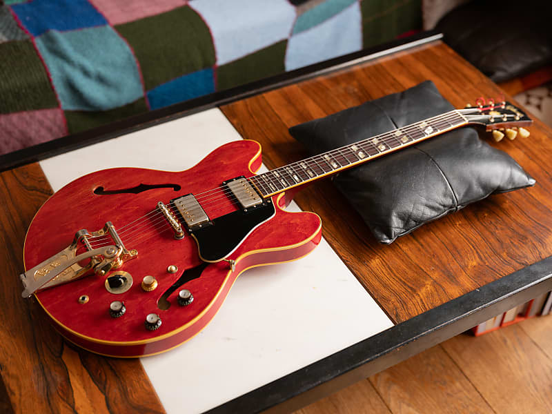 1969 Gibson ES-345 TDC Cherry Red Bigsby Vintage | Reverb Australia