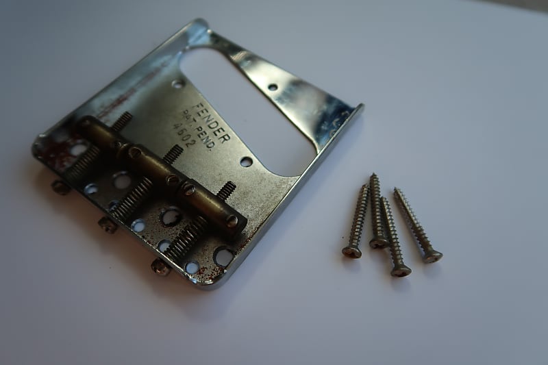 Fender Telecaster Bridge PAT.PEND. Tele Serial Number 52 thru | Reverb