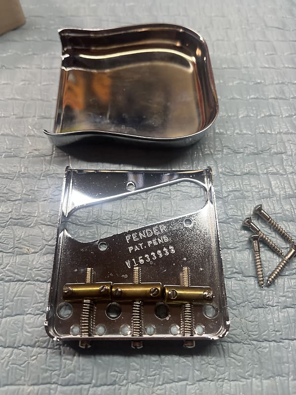 Left Handed Genuine Fender Telecaster Bridge Vintage Style | Reverb