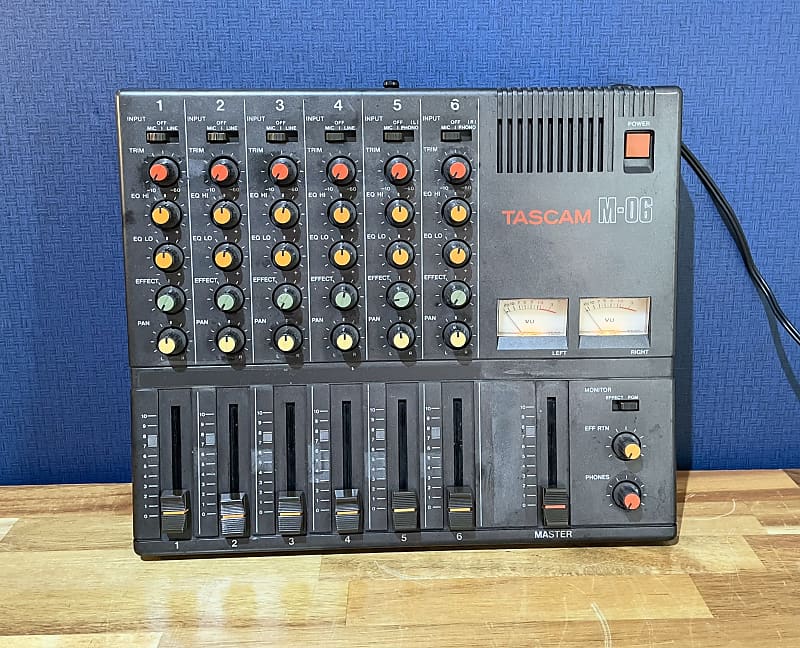 TASCAM M-06 80s 6 Channel All Stereo Mixer Very Rare | Reverb