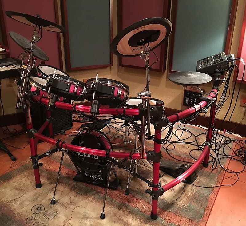 Roland TD-10 V-Drums Session Electronic Drum Kit 2005 - Red | Reverb