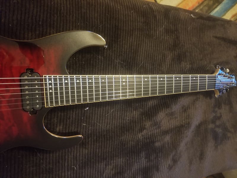 Schecter Banshee 7P red wine burst | Reverb