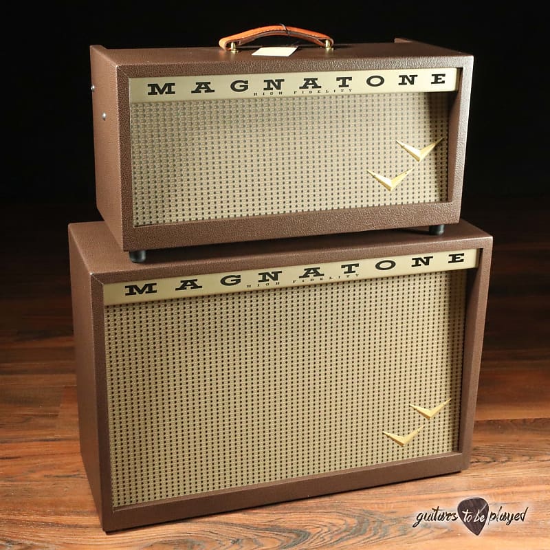 Magnatone Panoramic Stereo 12+12W Reverb/Vibrato Tube Head & | Reverb