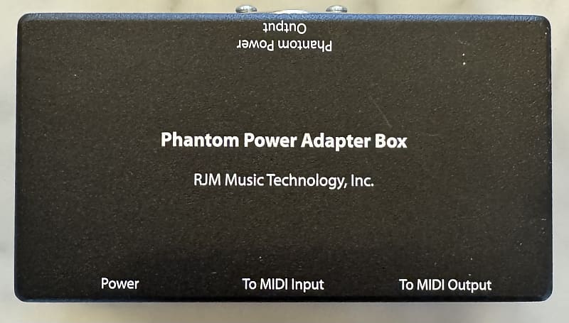 (2) RJM Phantom Power Adapter Boxes 2010s - Black | Reverb