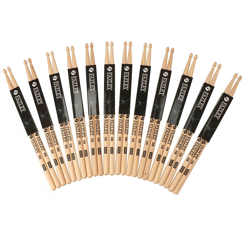 Fazley Stix-ECO 5B PACK Drum Sticks (12 Pairs) | Reverb