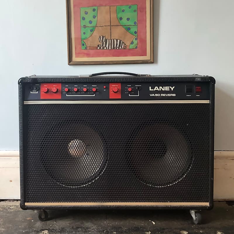 Vintage Laney VA50 2x12 Valve / Tube Guitar combo amplifier - | Reverb