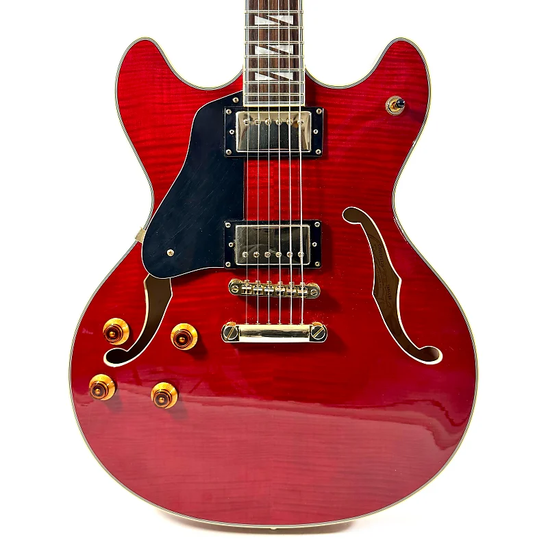 Washburn HB-35 (Left-Handed) Translucid Red from 2002 | Reverb