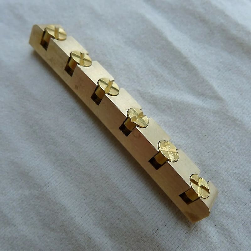 Gold Adjustable Brass Guitar Nut 42MM ST TL Style | Reverb
