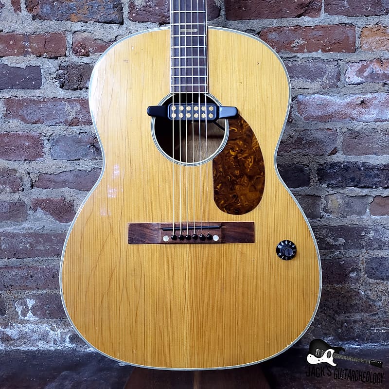 Teisco Prestige Baritone Tuned MIJ Acoustic Electric Guitar | Reverb