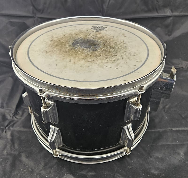 Rogers "Big R" Series 12x8 Rack Tom Late 1970s - Black | Reverb