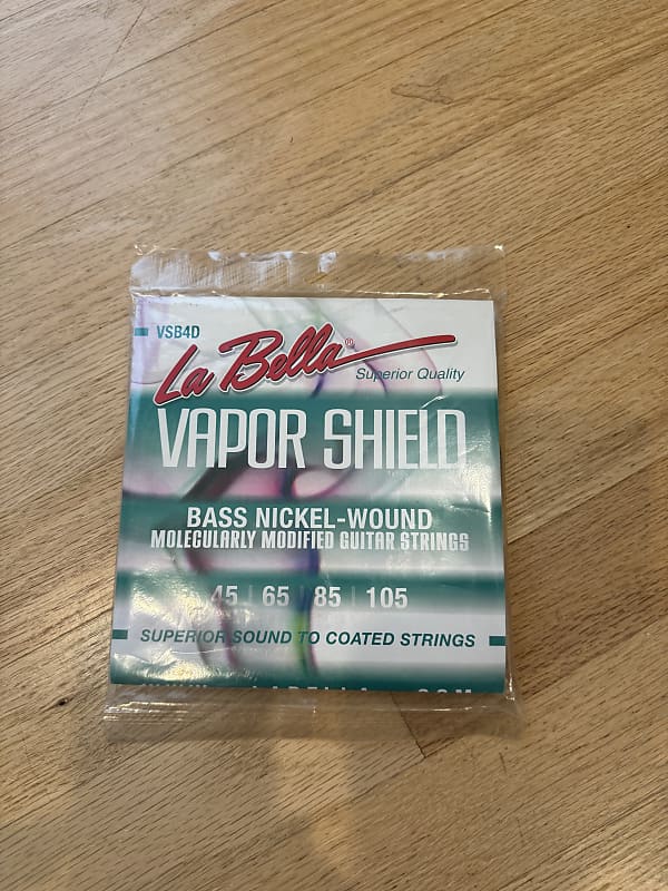 La Bella VSB4D Vapor Shield Bass Strings, 45-105 Round Wound | Reverb