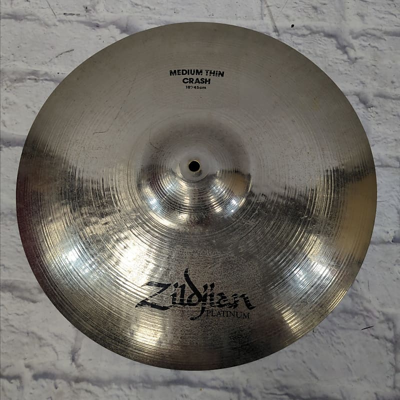 Zildjian 18" Medium Thin Crash Platinum Crash Cymbal | Reverb