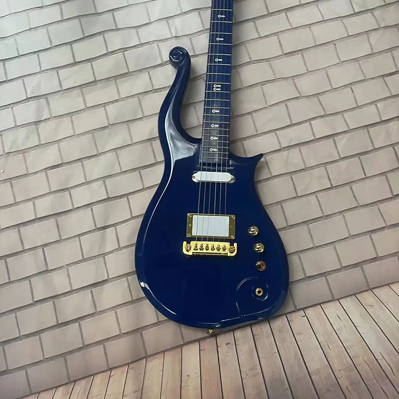 Custom Dark Blue Prince Cloud Guitar, Basswood Body, | Reverb Canada
