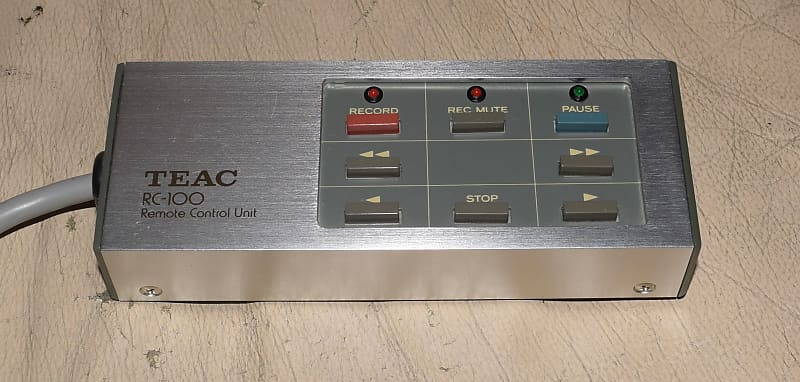 TEAC RC-100 Reel to Reel Remote Control Unit - Grey | Reverb