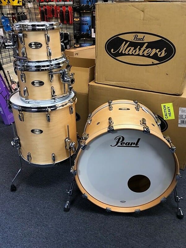 Pearl Masters Maple Gum 4 pcs Shell Pack MMG924XSP/C Natural | Reverb