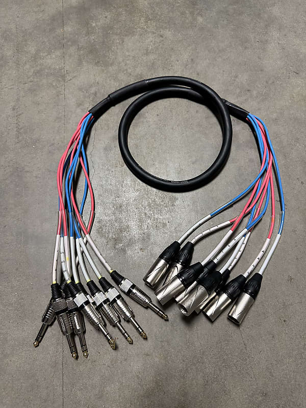 Seismic Audio 8ch XLRM-TRS Snake 5’ | Reverb