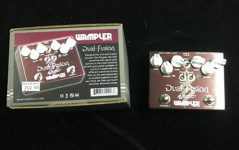 New Wampler Dual Fusion Pedal Authorized Dealer Free Shipping | Reverb
