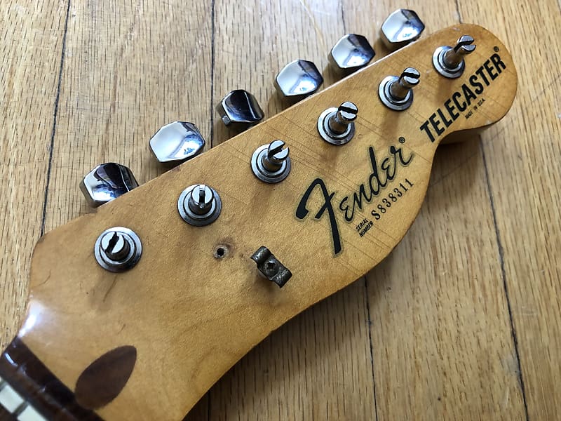 Fender Telecaster neck 1978 Rosewood with original tuners | Reverb