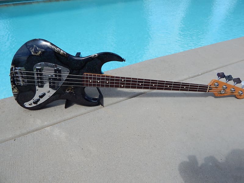 Fender JP-90 Bass 1990 Skulls&Sparkle JP90 USA | Reverb