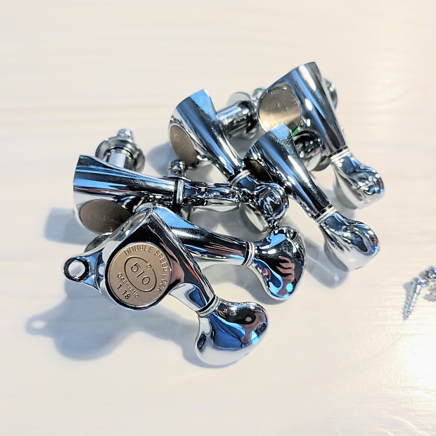Gotoh Mini 510 Locking Tuners Chrome (6-in-a-line) Chrome | Reverb