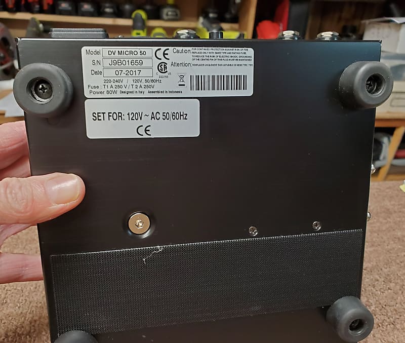 DV Mark DV MICRO 50 Amplifier Head Blue | Reverb