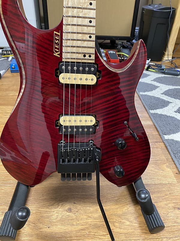 Kiesel Vader 6 - Flame Maple Transparent Red | Reverb