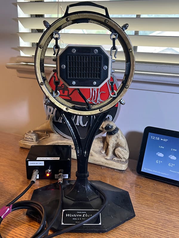 RARE 1930s Reisz-Marconi Style Carbon Microphone, working | Reverb