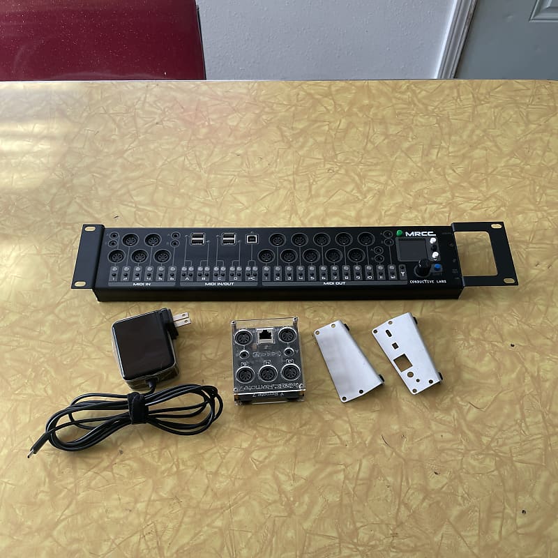Conductive Labs MRCC Midi Router with Rack Ears and Remote | Reverb