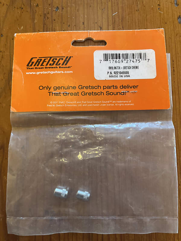 Gretsch Switch Knobs (2) - Chrome | Reverb