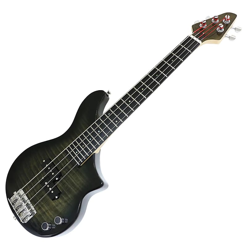 Tiny Bass 4 String Electric Precision Bass Style Flamed Maple | Reverb