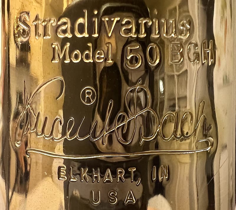 Bach Bass Trombone - 50BGH - Gold Brass - Thayer Valves | Reverb