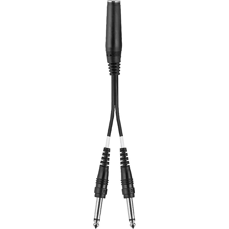 Live Wire Essential Y-Adapter 1/4" TS Female to Male Black 6 | Reverb