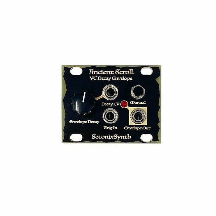 SetonixSynth Ancient Scroll 1U VC Decay Envelope Module | Reverb