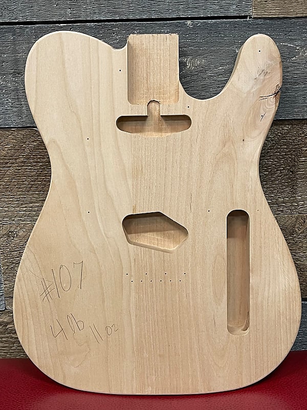 Unfinished 2 Pc Alder Telecaster Body 4Lbs 11oz (107) | Reverb