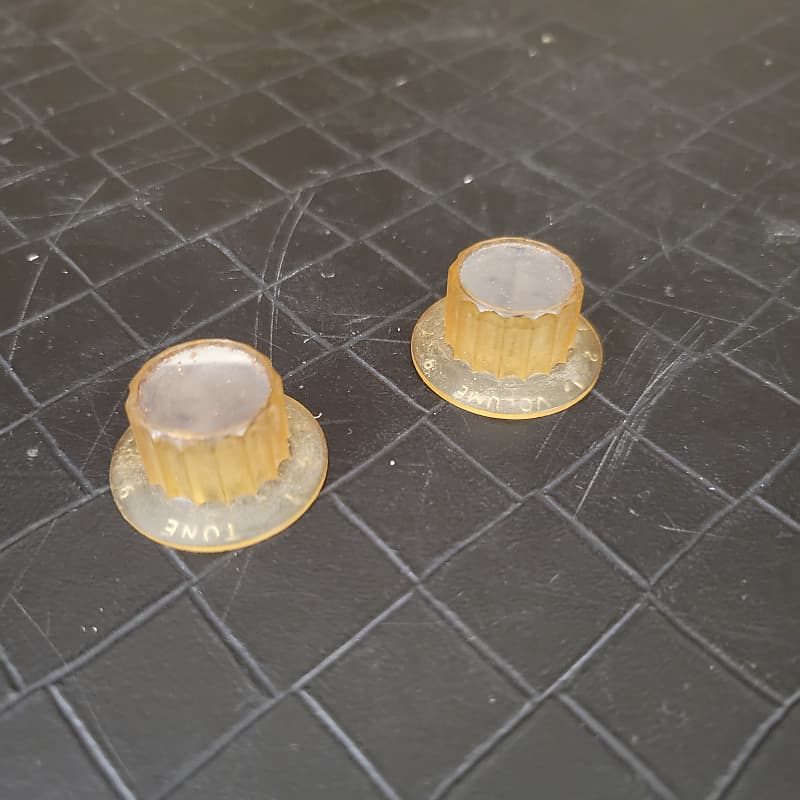 Guild or Kay Guitar Knobs 1950s 1960s Volume and Tone Gold | Reverb