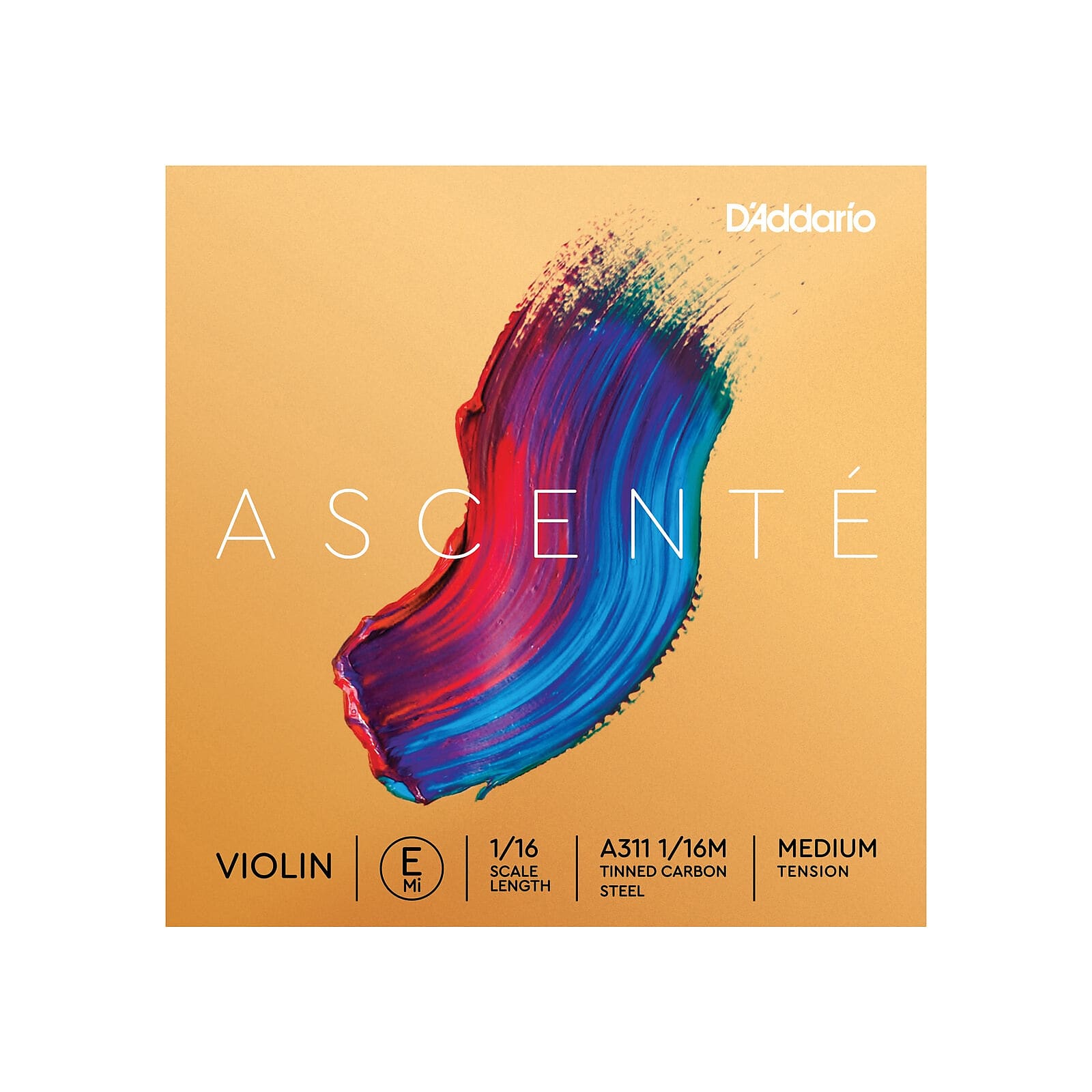 D'Addario A311 1/16M Ascenté 1/16 Violin String - E | Reverb Canada