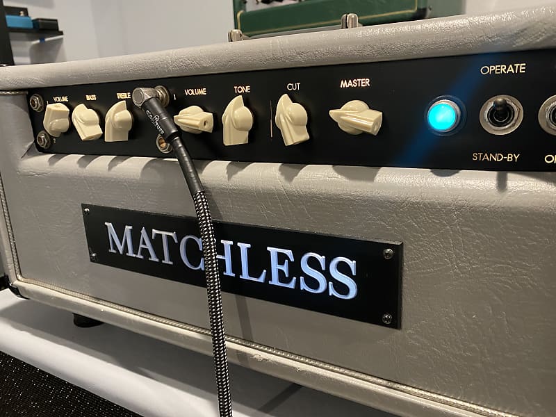 Matchless Hc-30 1993 original Sampson 4x12 cab shark grey | Reverb