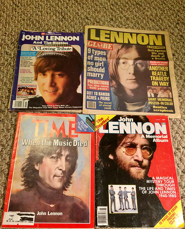 John Lennon Memorial Periodicals Magazines Beatles 1980 & '81 | Reverb